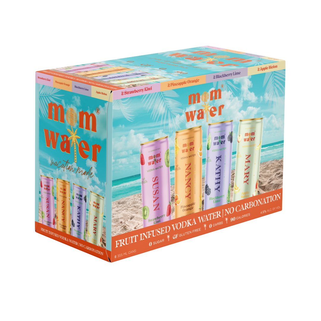Mom Squad Vacation Mode Vodka Variety Pack | Non-Carbonated Alcoholic Drink