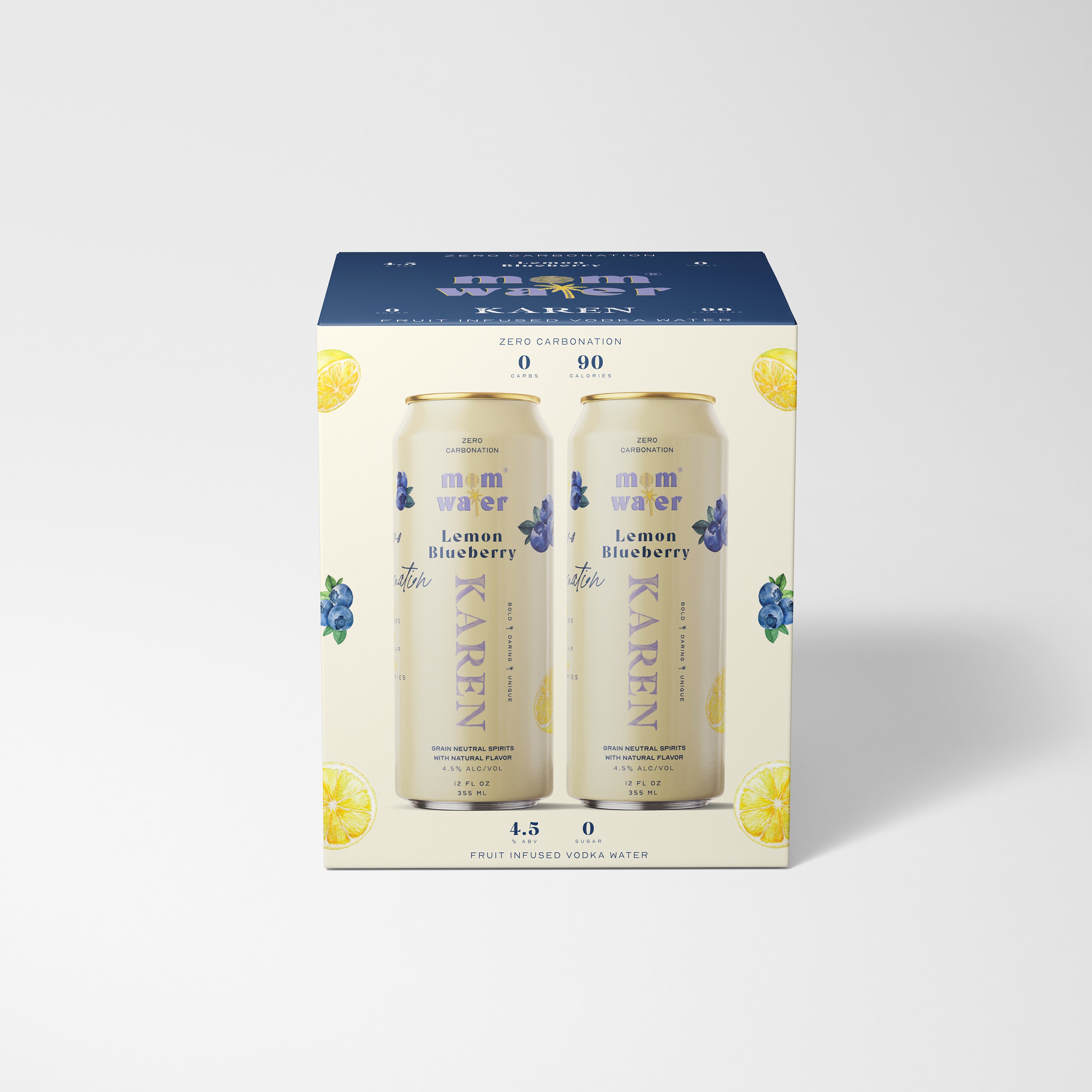 Karen - Lemon Blueberry Vodka Water | Light & Flavorful | Mom Water