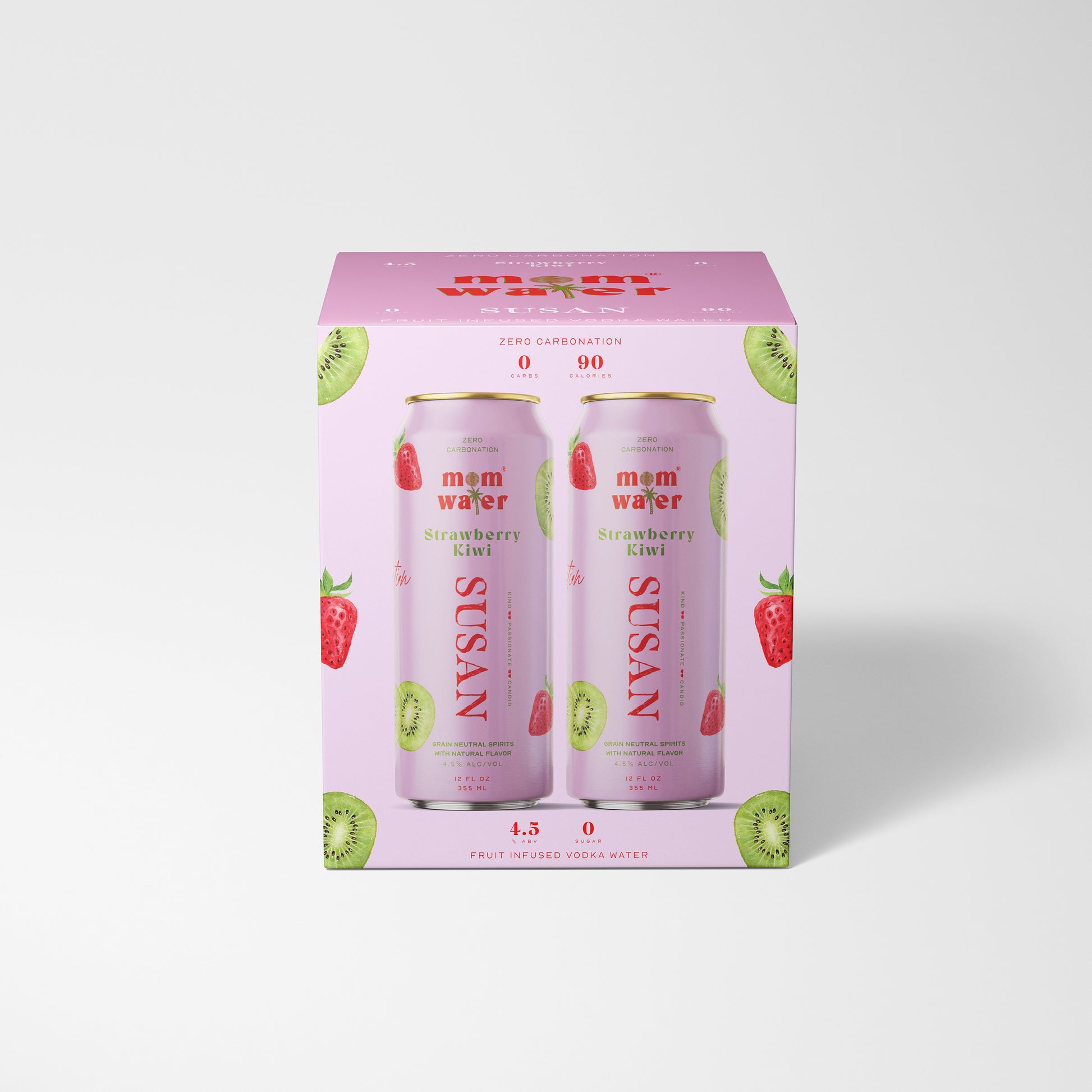 Susan - Strawberry Kiwi Vodka Water | Fruity & Fresh | Mom Water